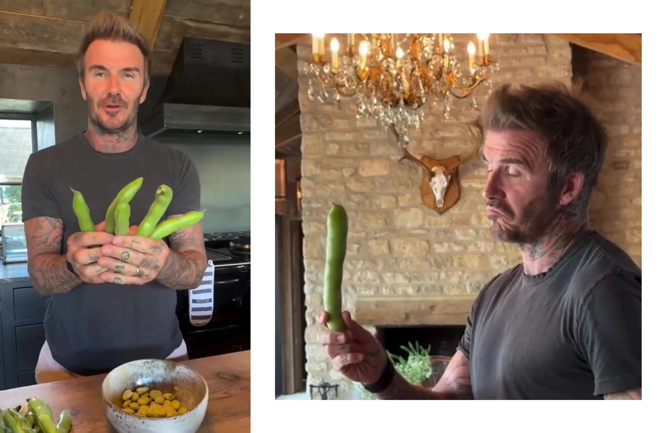 David Beckham και το βίντεο με τα κουκιά